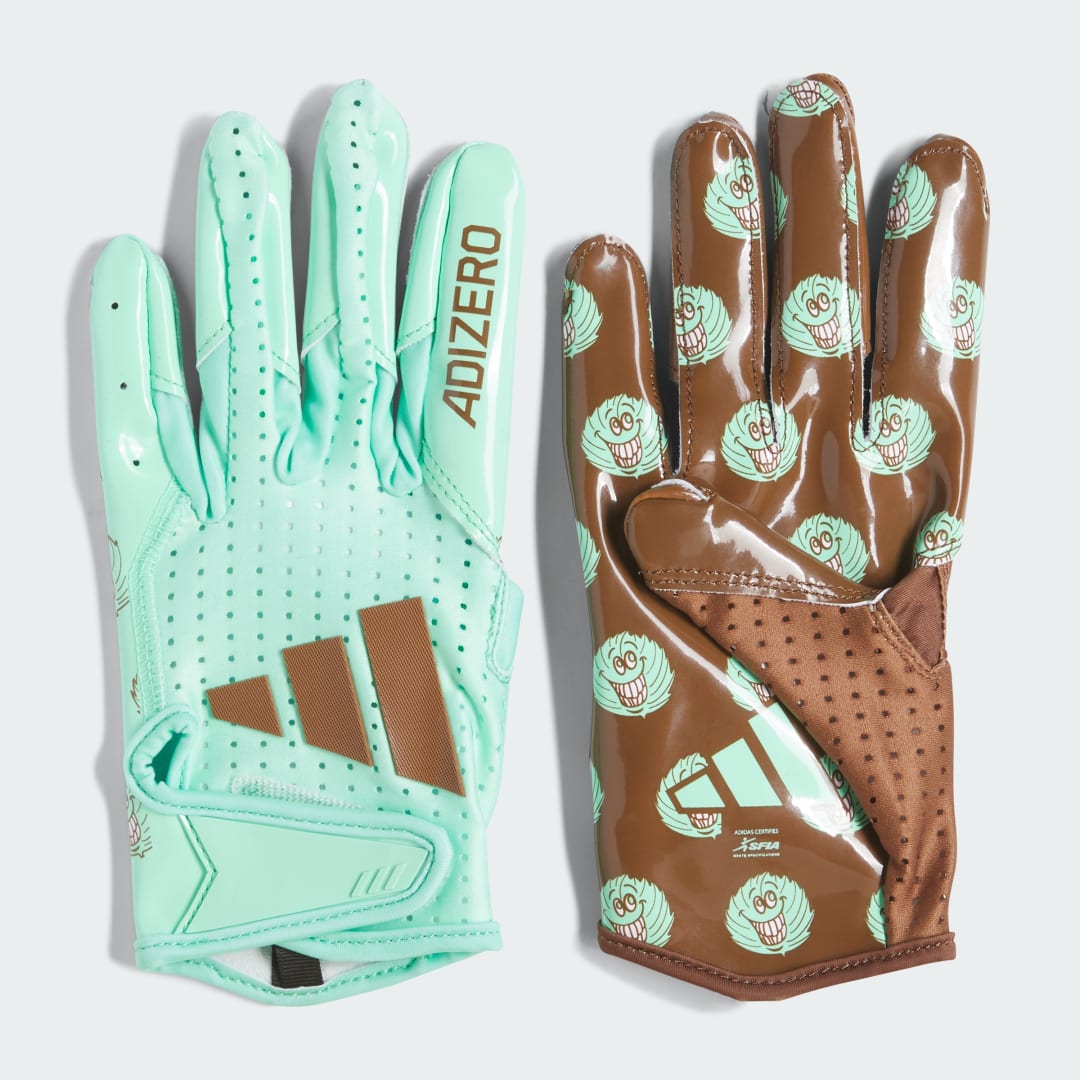 Adidas Af1874 Adizero 14 Snack Attack Mint Chip Gloves Multicolor